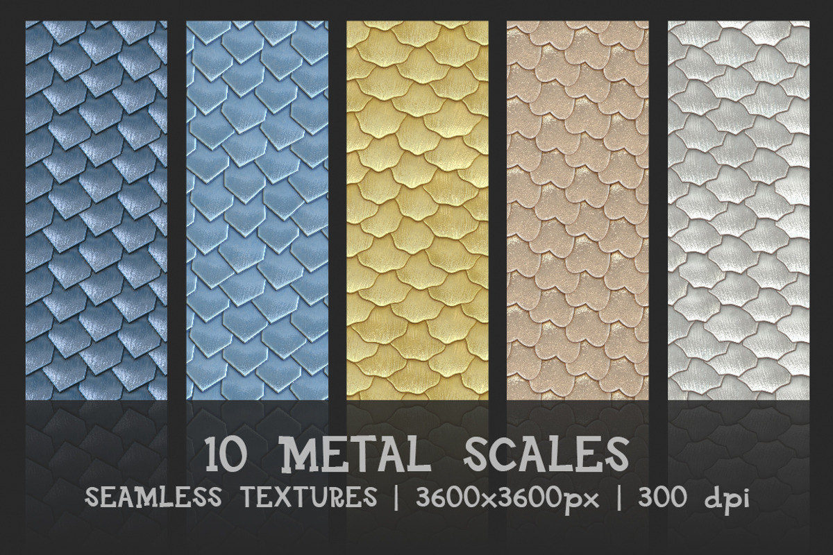 Metal scales seamless textures, a Texture Graphic by SunArt