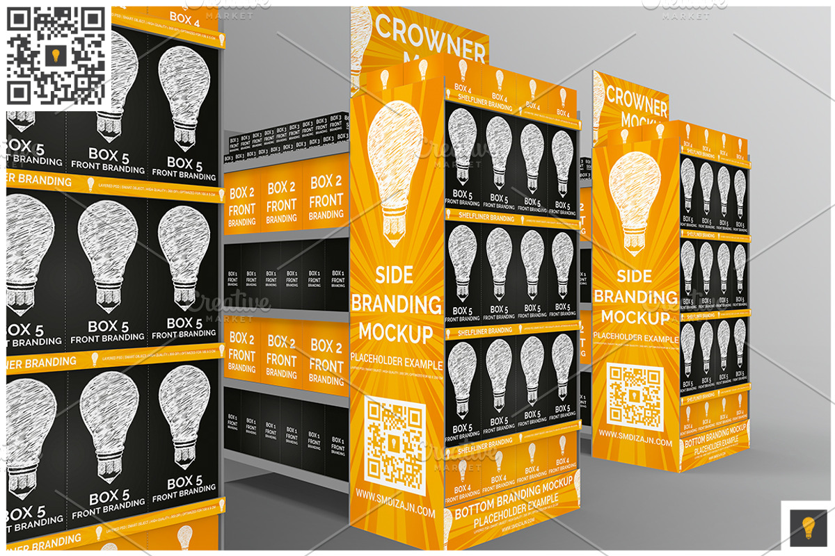 Aisle with Gondola Branding Mockup, an Advertising Mockup by Shocky ...