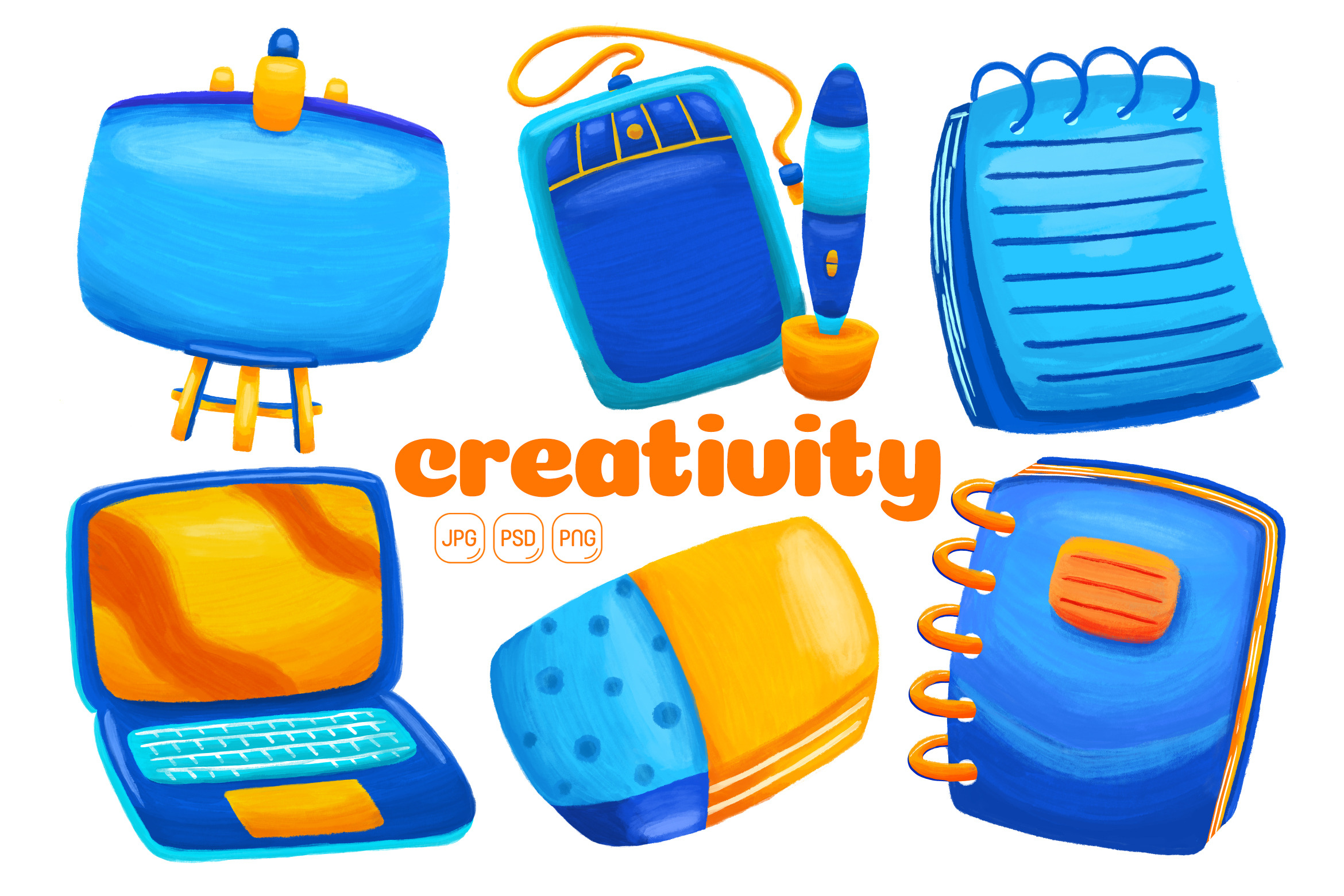 Creativity Element Vector Pack #01 | Graphic Objects ~ Creative Market