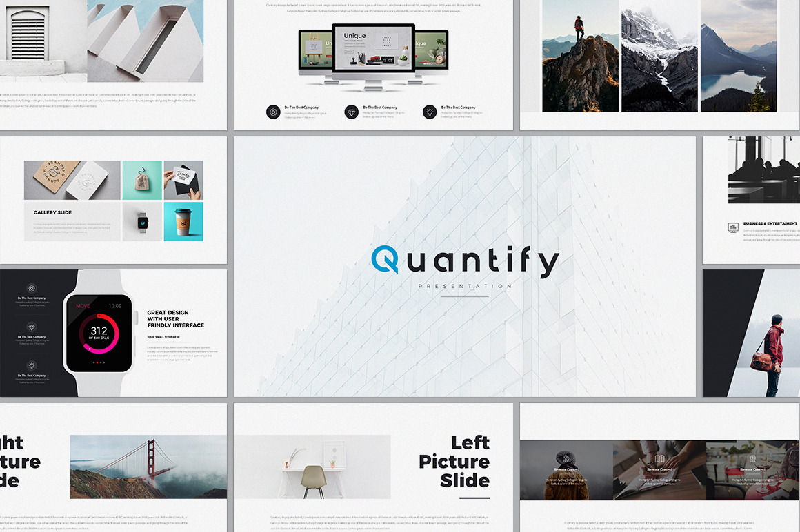 Quantify Powerpoint Presentation, a Presentation Template by ThemeDevisers