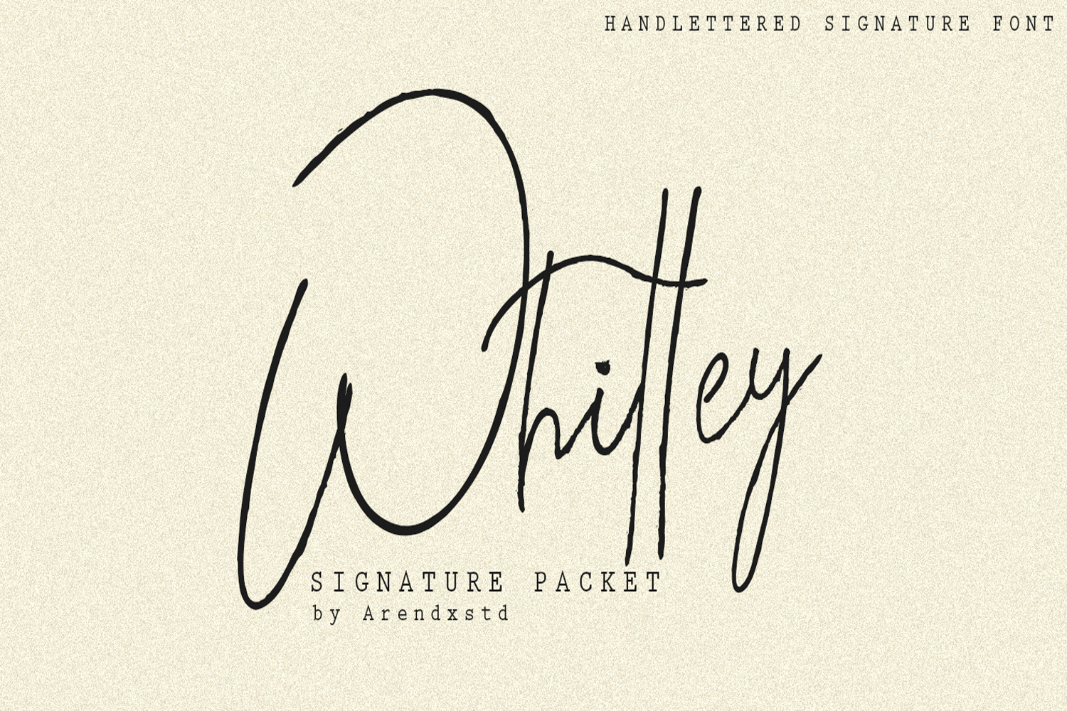 Whitley - Signature Typeface, a Handwritten Font by Arendxstudio