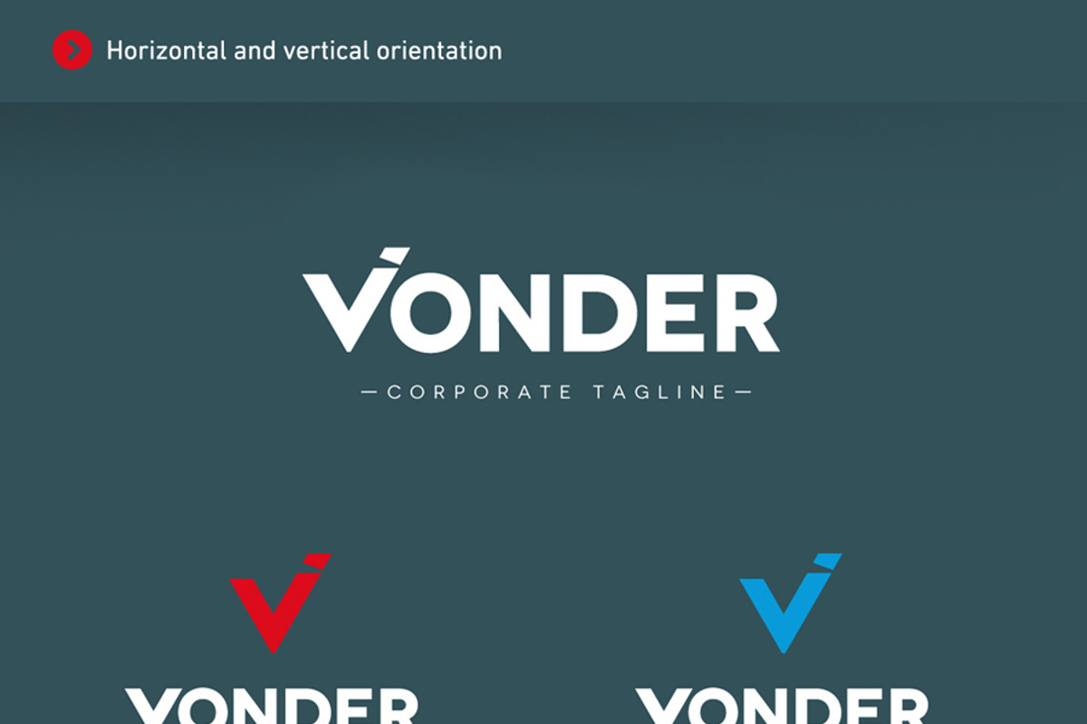 Vonder Corporate Logotype, a Branding & Logo Template by Snowboy Design
