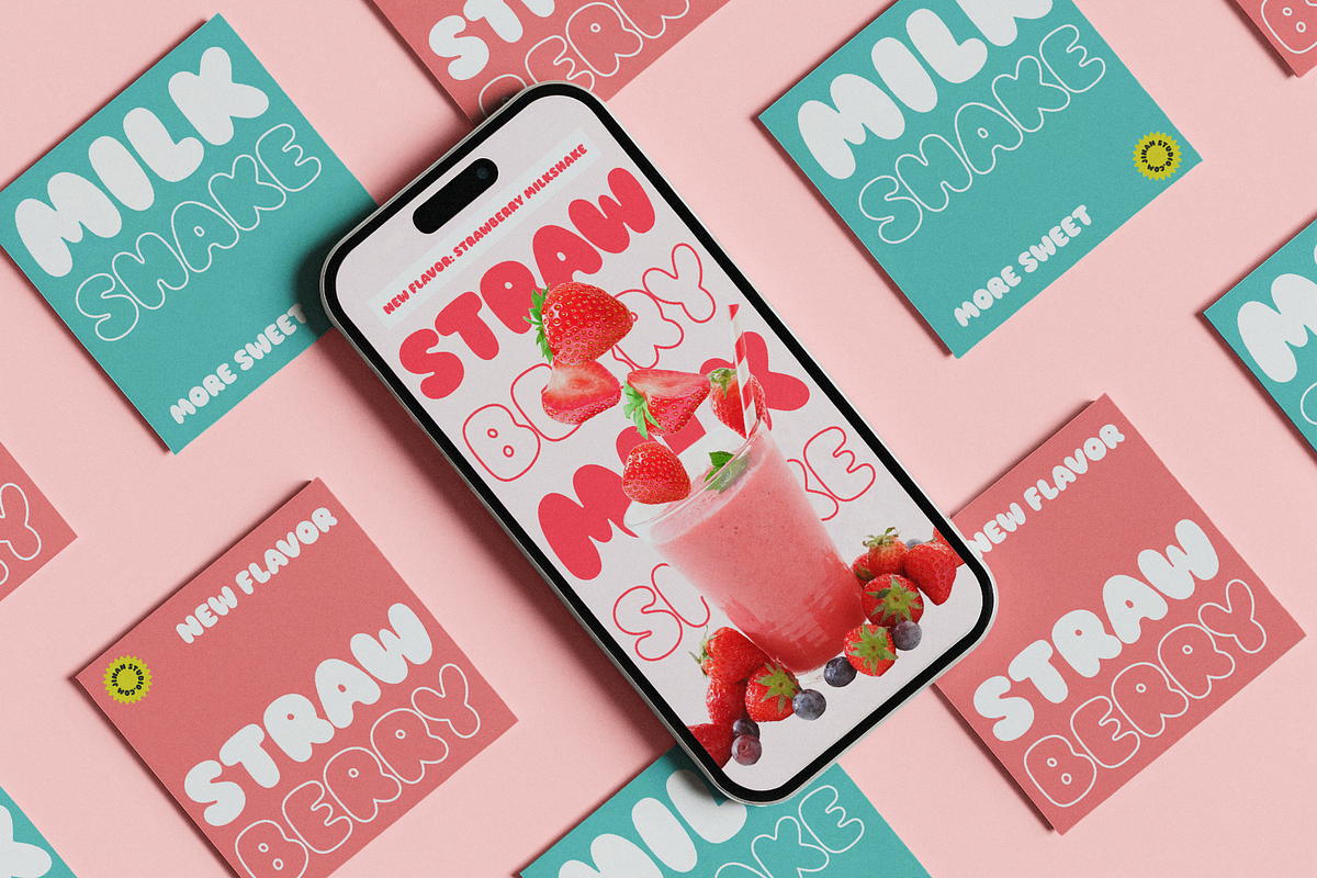 Gummy Loops - A Bubbly Display Font, a Handwritten Font by Ainun Jinan