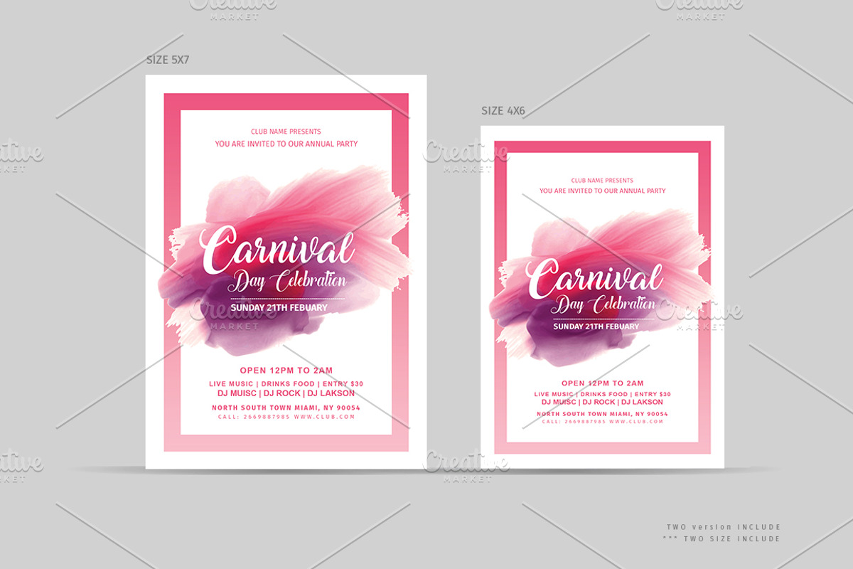 Carnival Day Celebration Flyer, a Flyer Template by Madhabi Studio