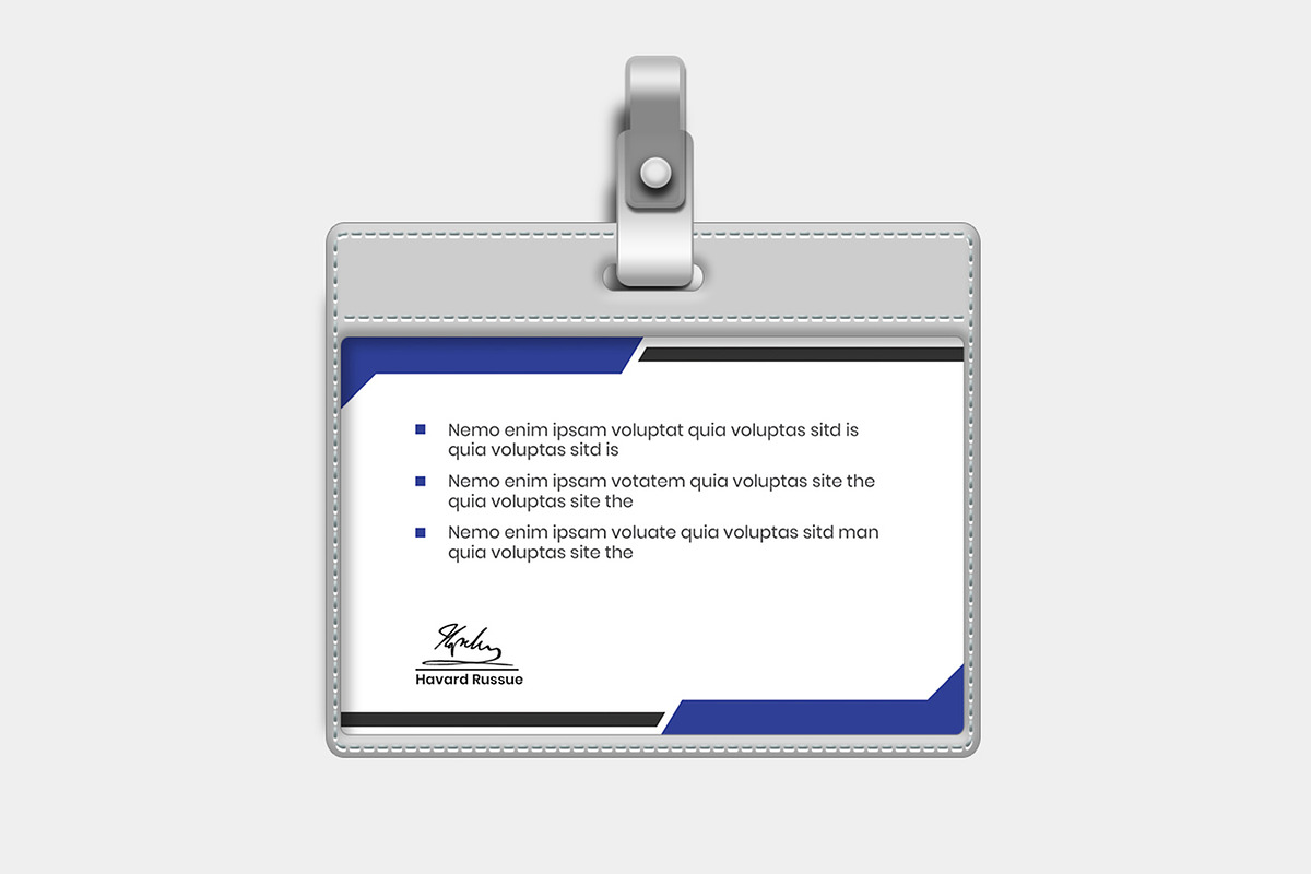 ID Card, a Card Template by UI_Expert