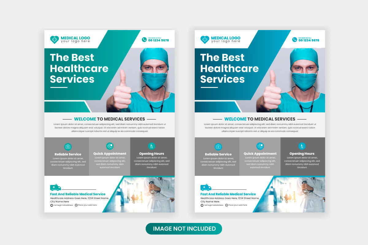 Medical flayer Design Template, a Flyer Template by Tanuart