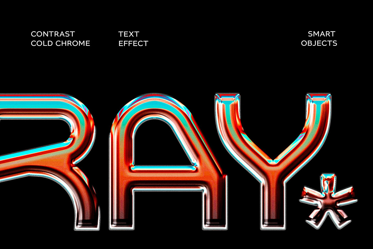 Cold Contrast Chrome Text Effect, a Layer Style Add-On by Design Squad