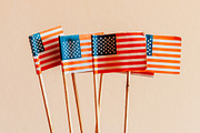 Detail of several flags of the unite featuring flag, united, and states ...