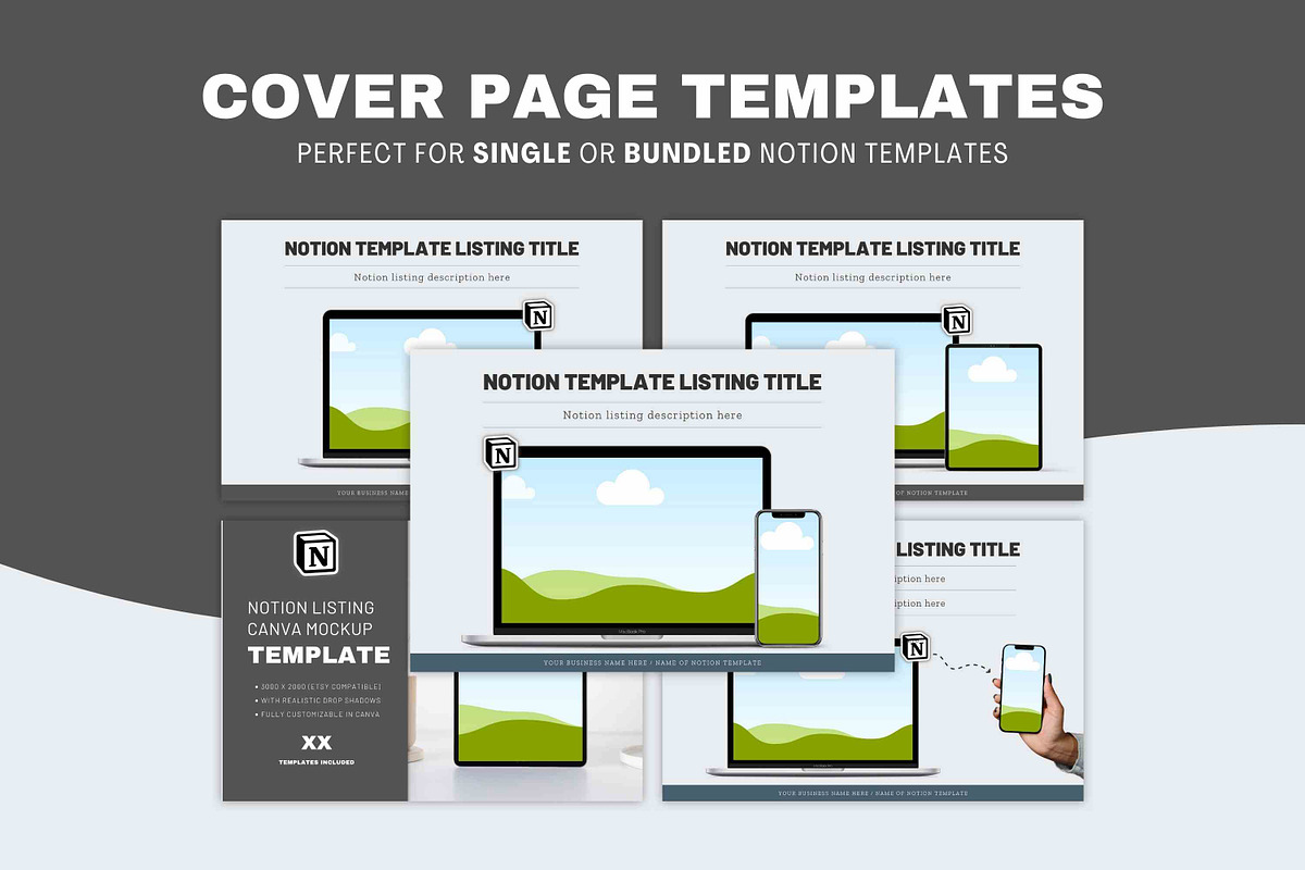 Notion Listing Mockup Canva Template, a Product Mockup by Designs by ...