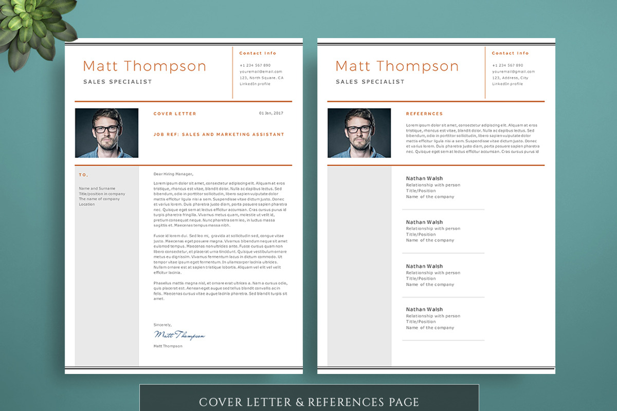 Impressive Resume Template, a Resume Template by VisionTemplates