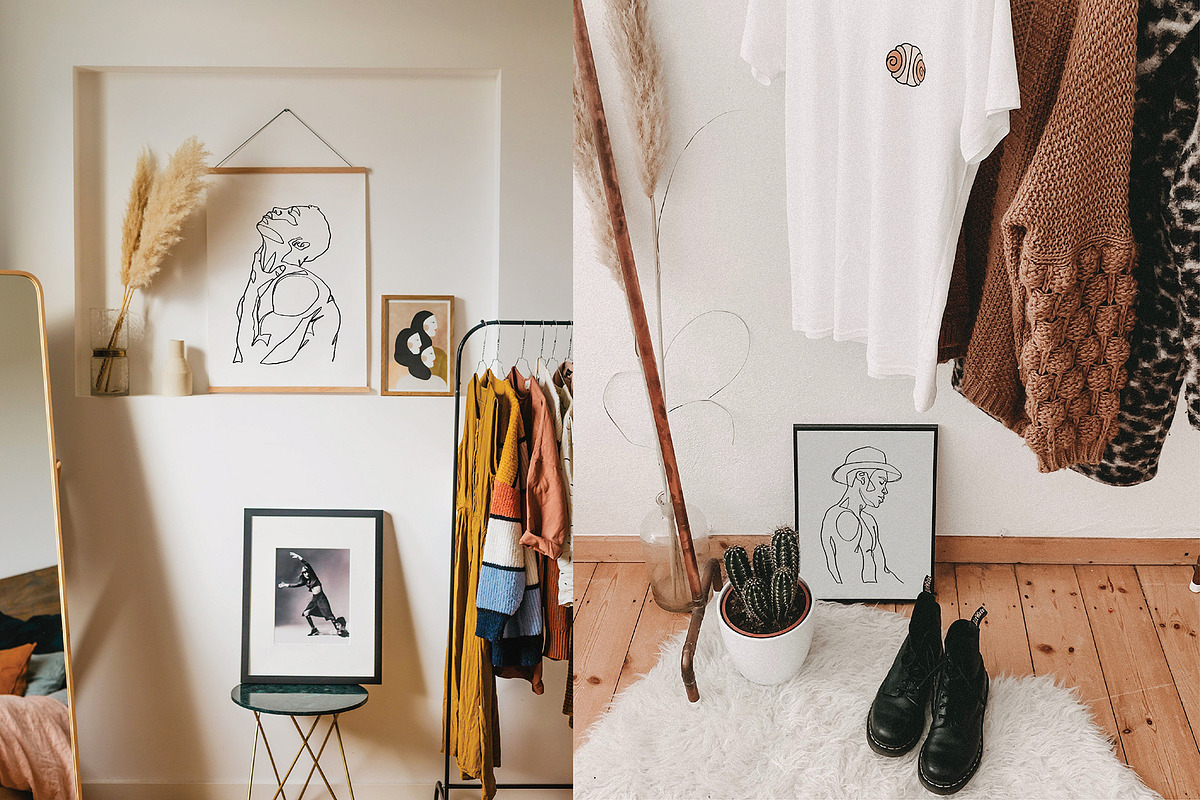 Abstract Male Figure Line Art, a Person Illustration by Rough Edges ...