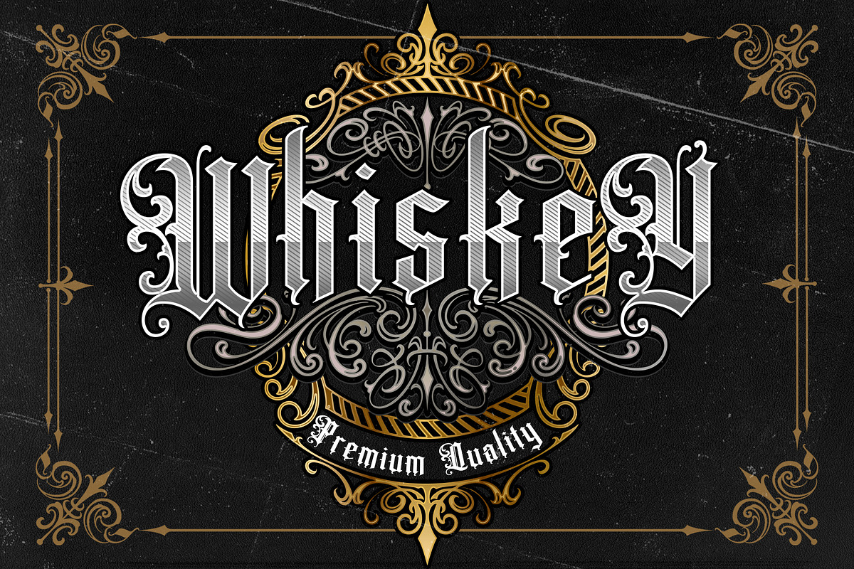 Artgravis Modern Blackletter, a Blackletter Font by dansdesign