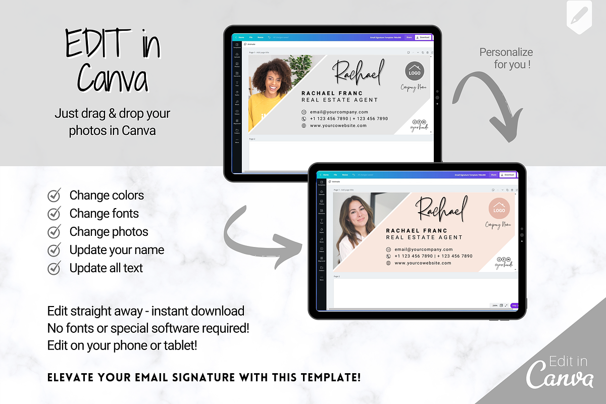 Email Signature Template BUNDLE V2 | Creative Market