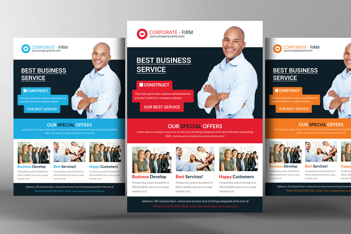 5 Employment Agency Flyers Bundle, a Flyer Template by graphicforest