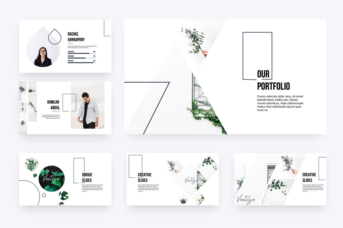 Vertigo Powerpoint Template, a Presentation Template by Masdika Studio