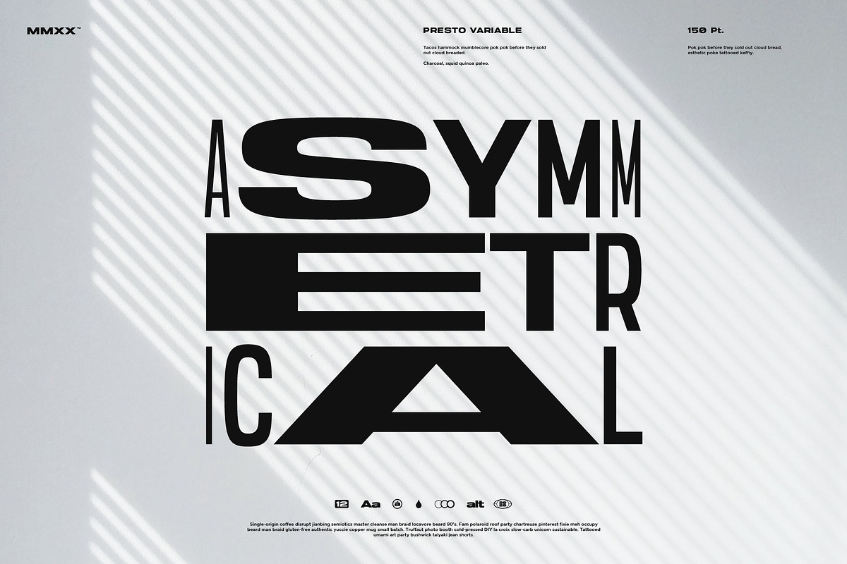 Presto, a Sans Serif Font by TypeJuice™