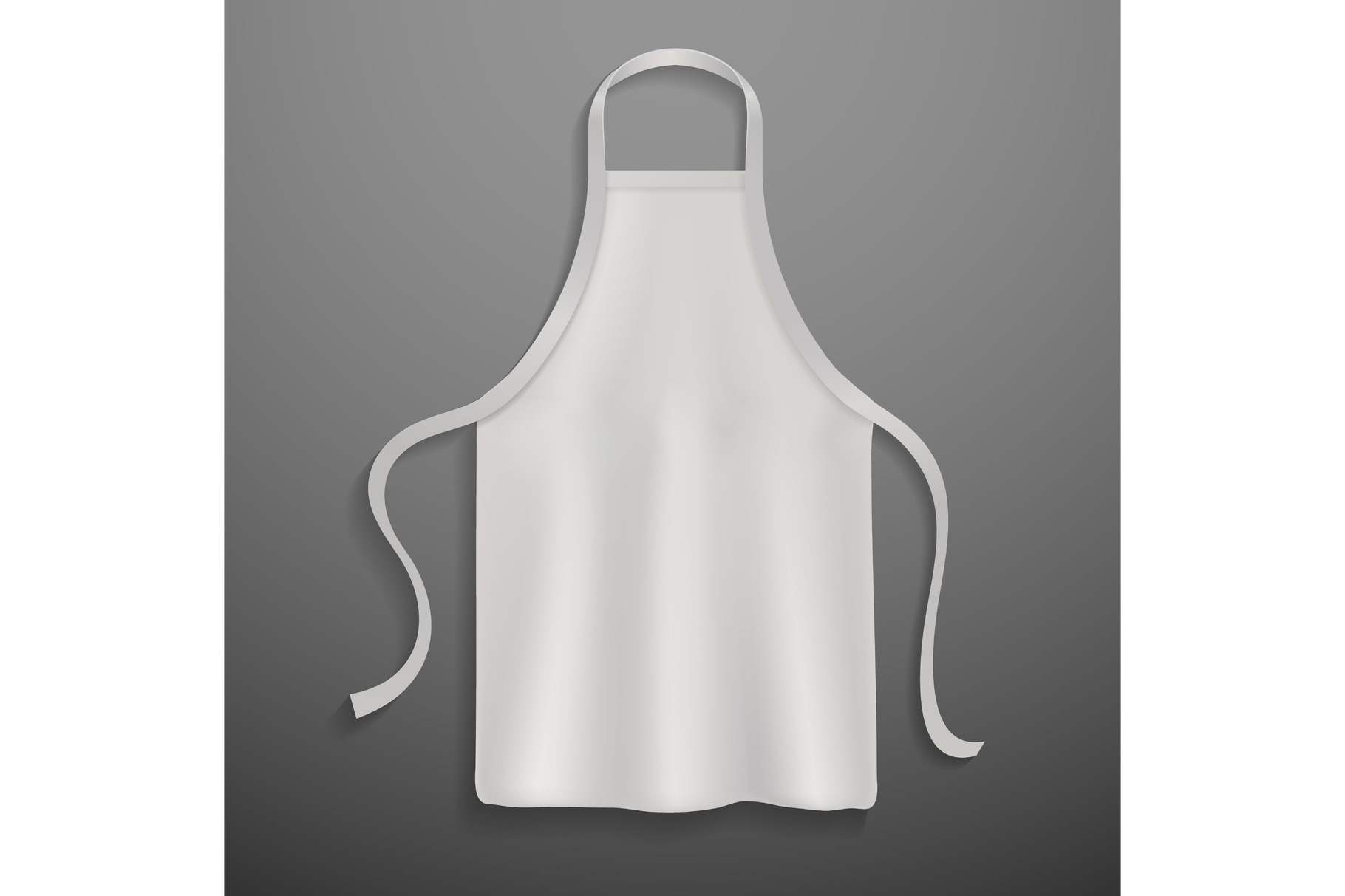 Chef apron. White culinary cloth, a Texture Graphic by YummyBuum