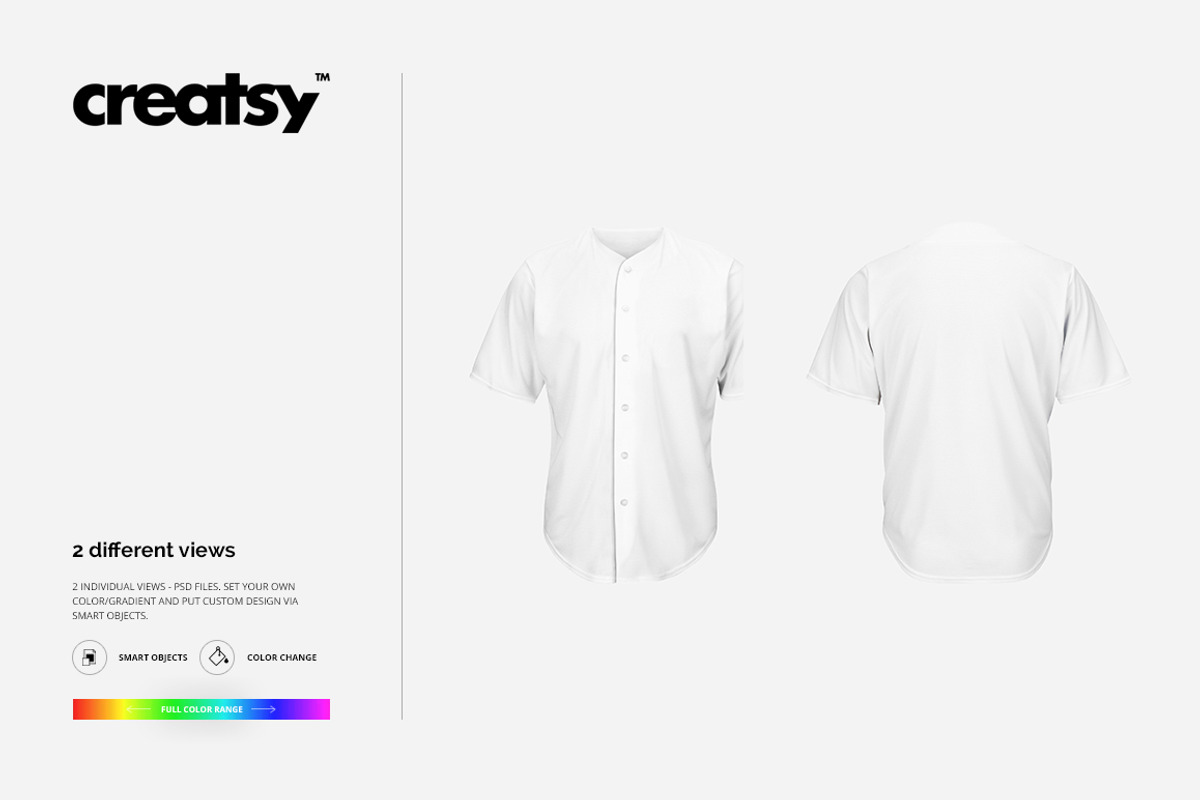 Baseball Jersey Mockup Set, a Shirt Mockup by Creatsy