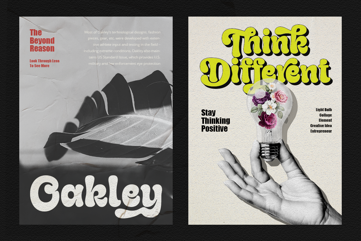 Gladolia - Chunky Groovy Font, a Serif Font by Dharmas Studio