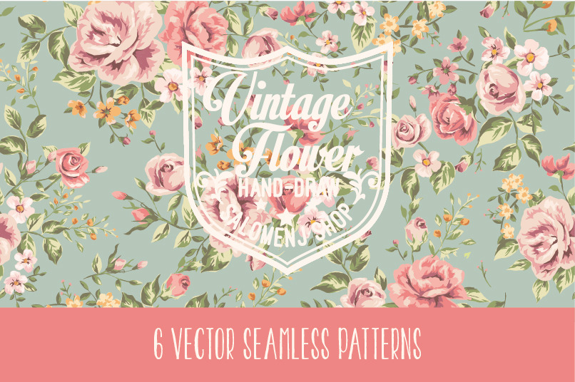 Vintage seamless patterns Vol.1 | Graphic Patterns ~ Creative Market