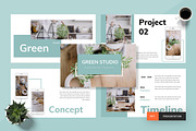 Green - Powerpoint Presentation, a Presentation Template by TMint Creative