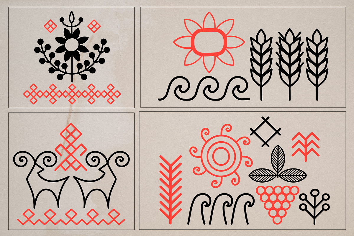 Ukrainian ethnic collection, a Decorative Illustration by CallMeStasia ...