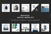 Nautical Social Media Kit_Keynote, a Social Media Template by Studio Moara