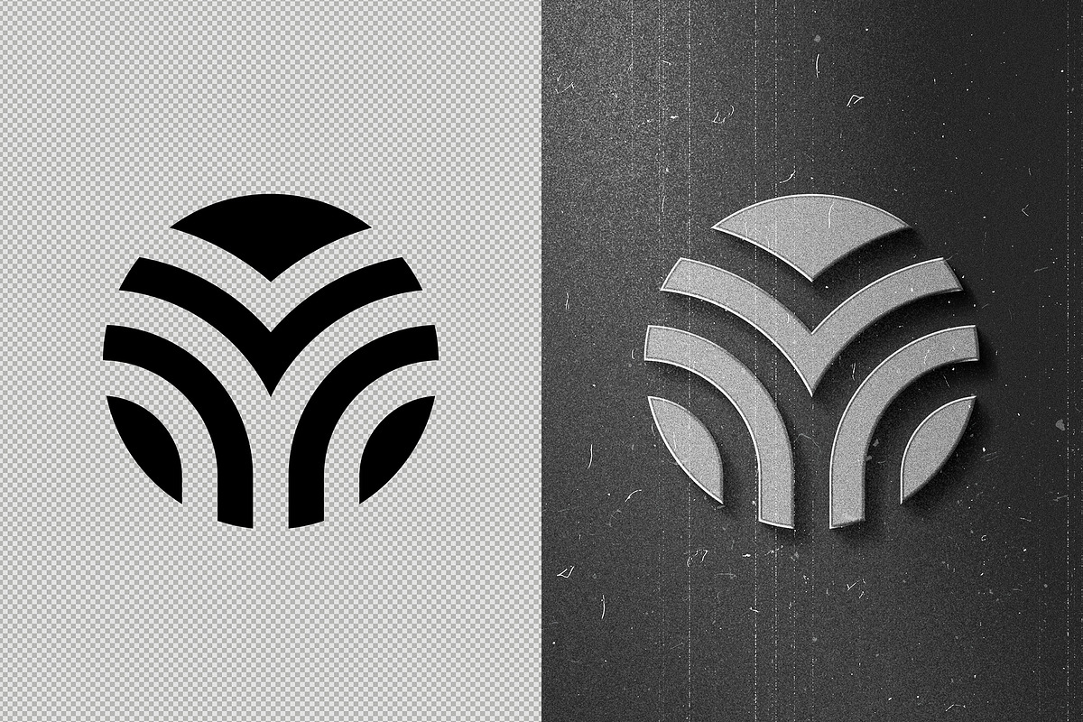 Retro Black&White Text&Logo Effect, a Mockup by Design Squad | Creative ...