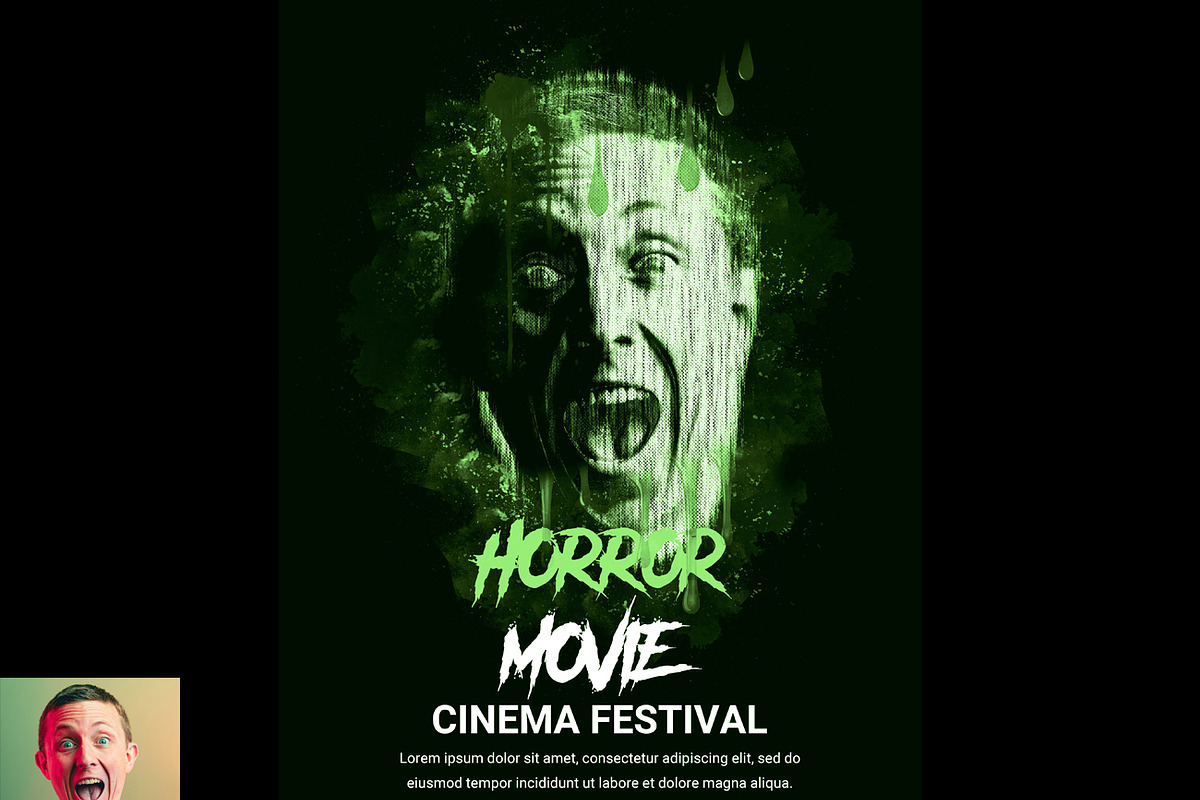 Horror Movie Poster Photoshop Action, an Action Add-On by Studio Retouch