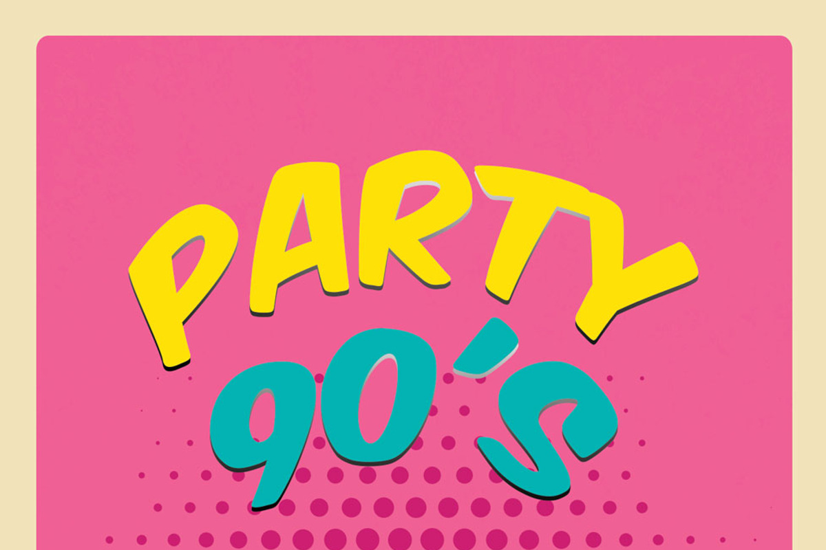 Back To The 90s Disco 90s Poster, a Flyer Template by Artolus