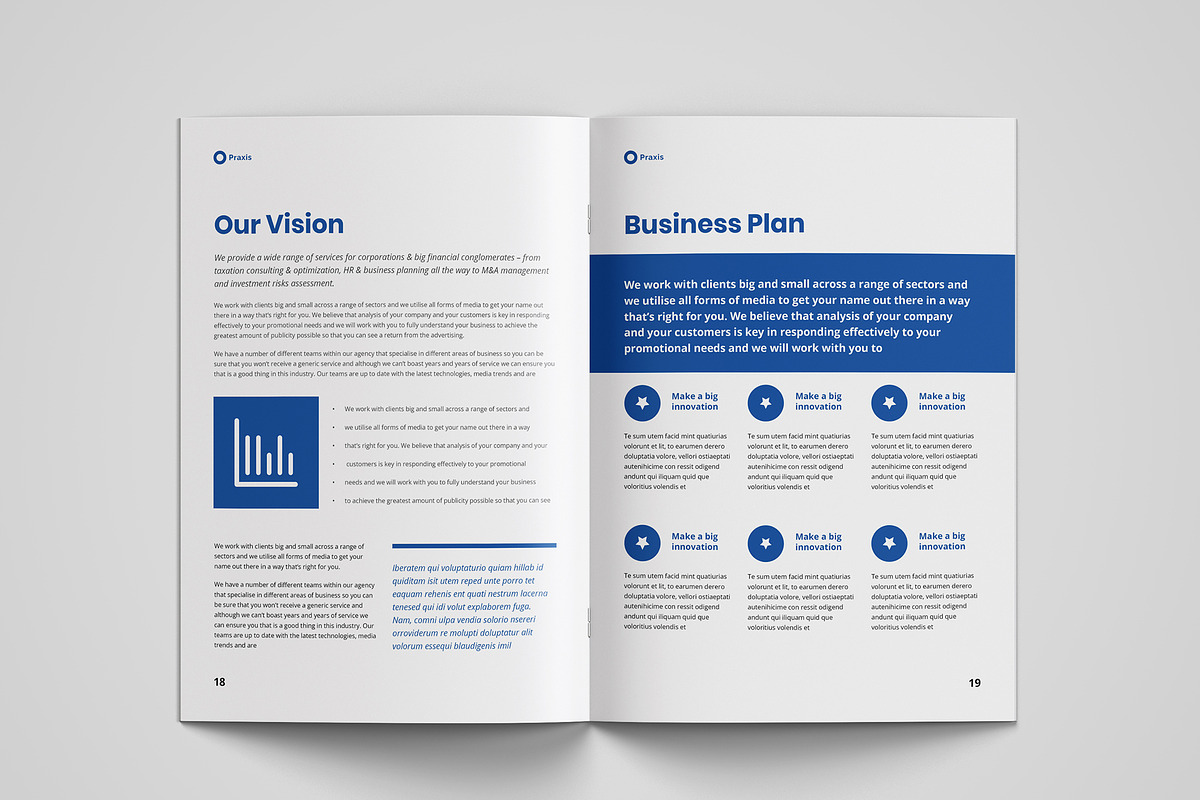 White Paper | MS Word & Indesign, a Brochure Template by azadcsstune