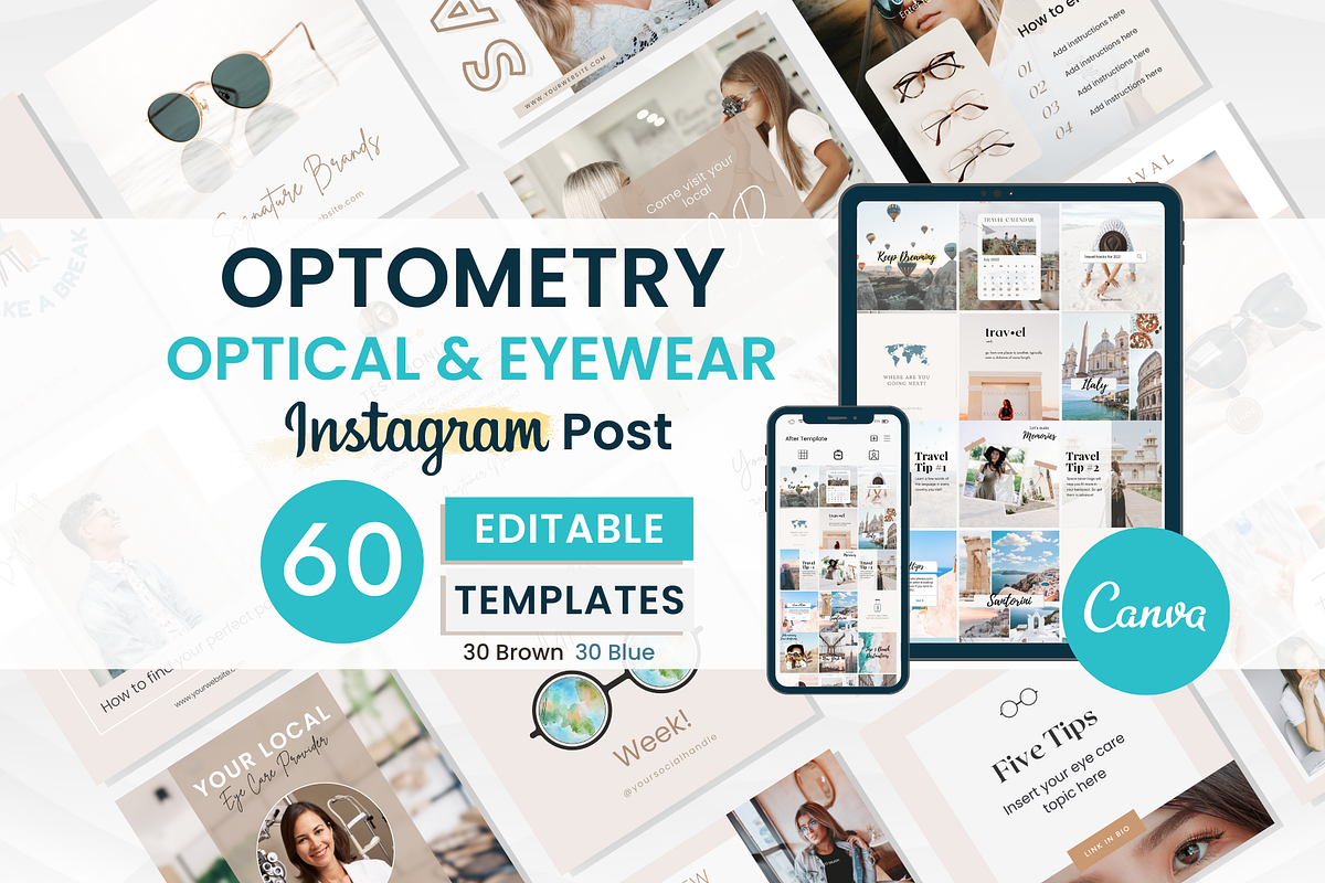 60 OPTOMETRY Instagram Templates