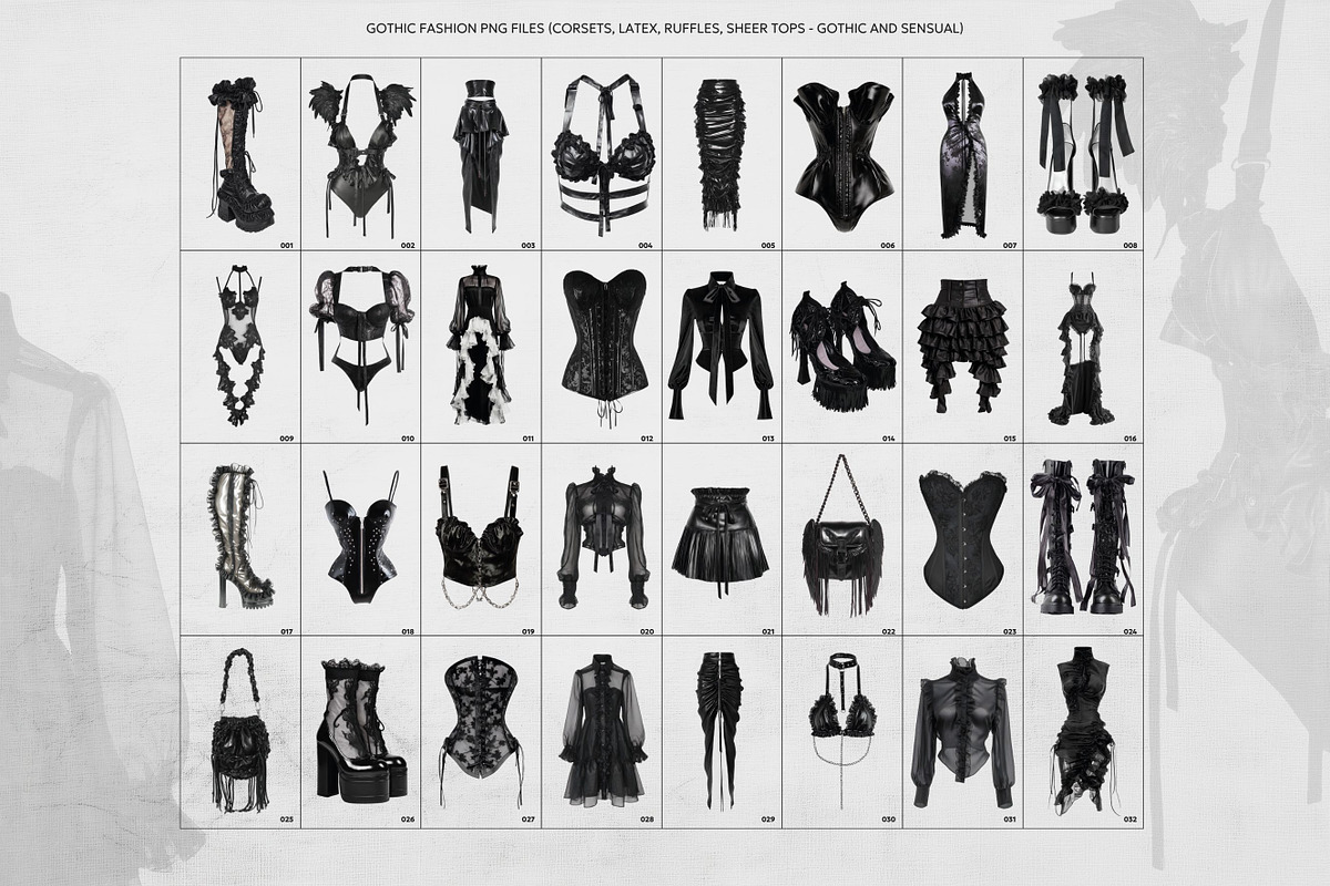 Holy Damage — Gothic Collage Kit, an Object Graphic by Natali Batu