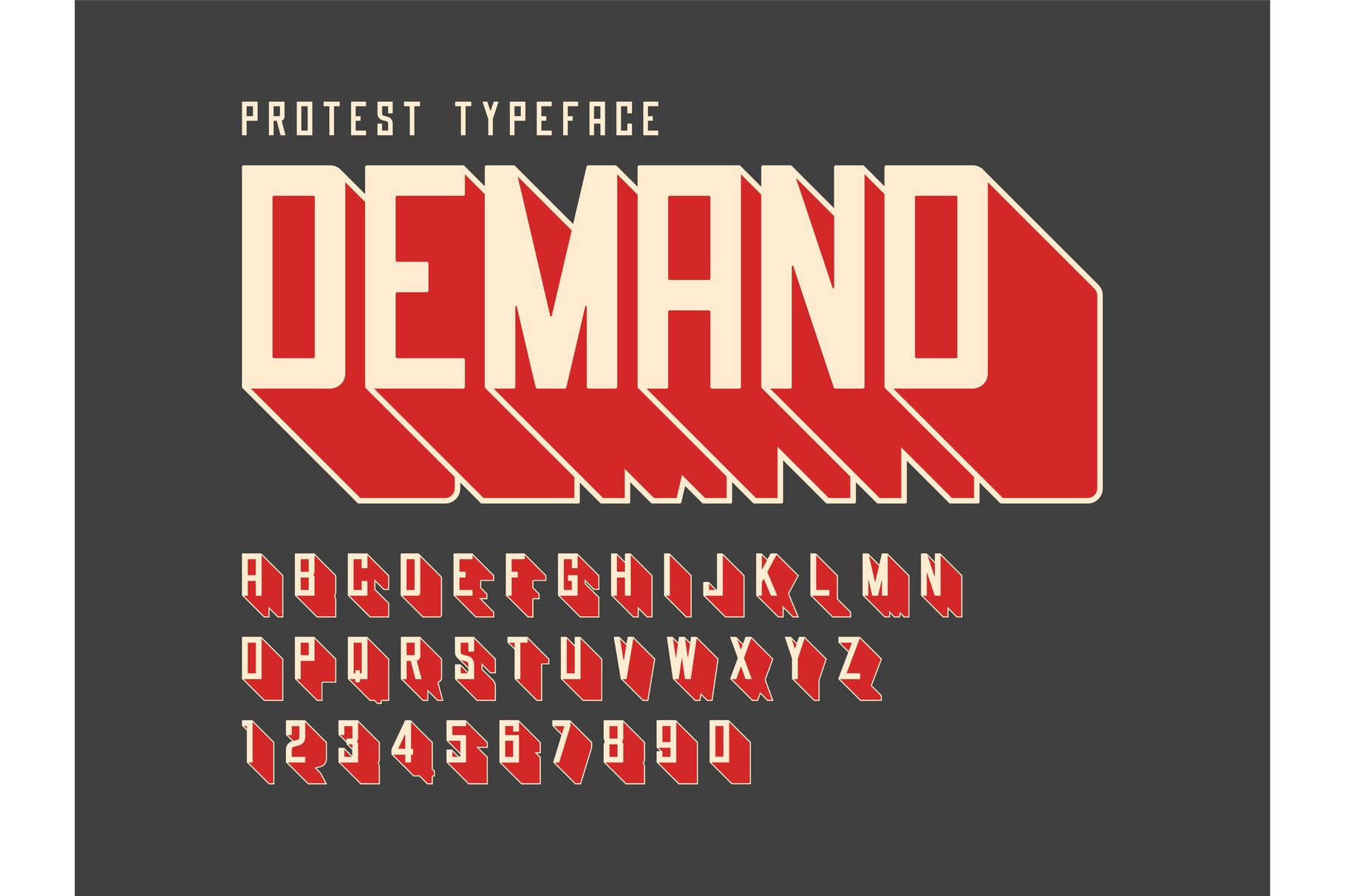 Protest alphabet design, an Illustration by Revelstockart