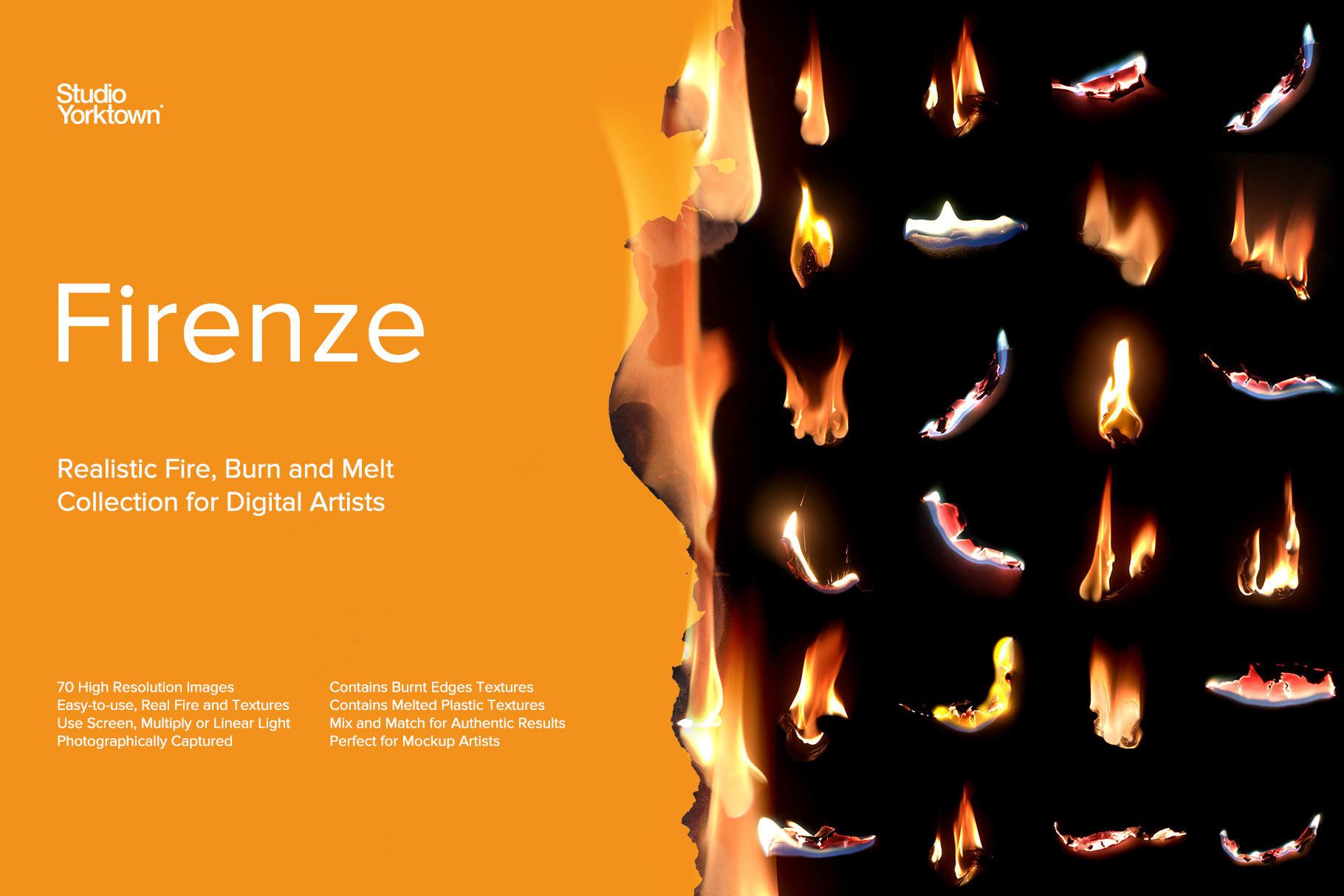 Firenze - Fire, Burn and Melt Effects | Creative Market