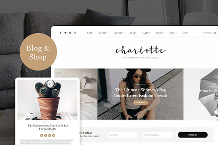 Sharlene - A Personal Blog Theme, a WordPress Template by GiaThemes