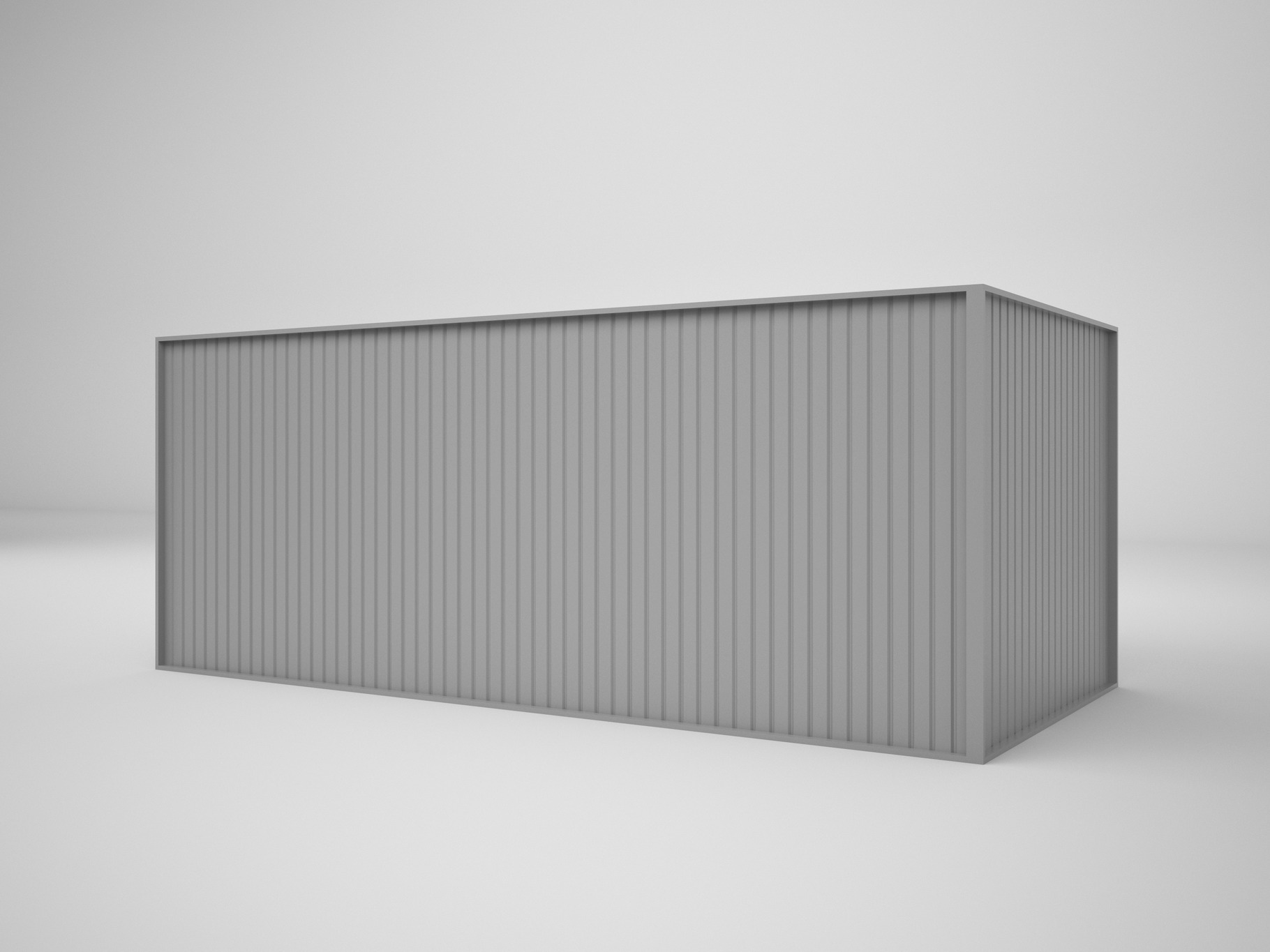 3D Rendering Shipping Container isolated on white background ...