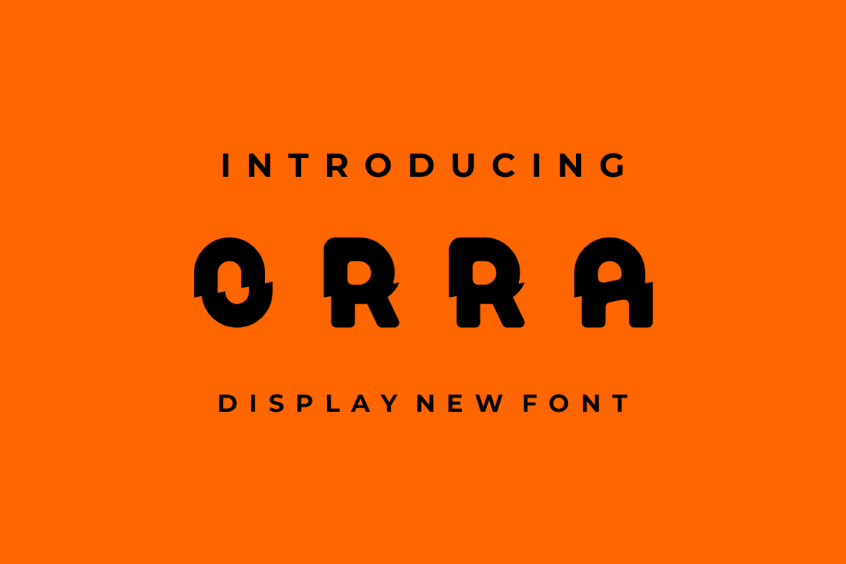 ORRA Font, a Sans Serif Font by MaikoHatta