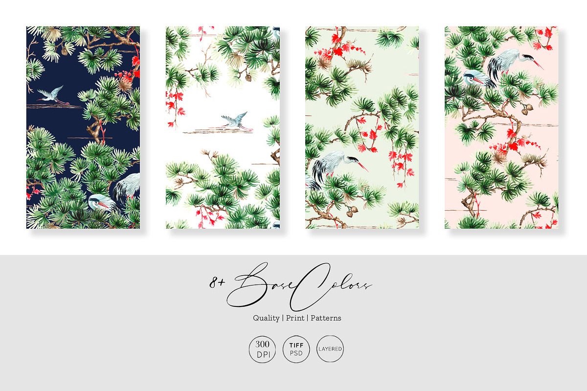 Sanguine, Serene Patterns & Motifs, a Pattern Graphic by Pink Linen