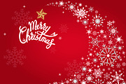 Merry christmas red vector, a Background Graphic by rawpixel