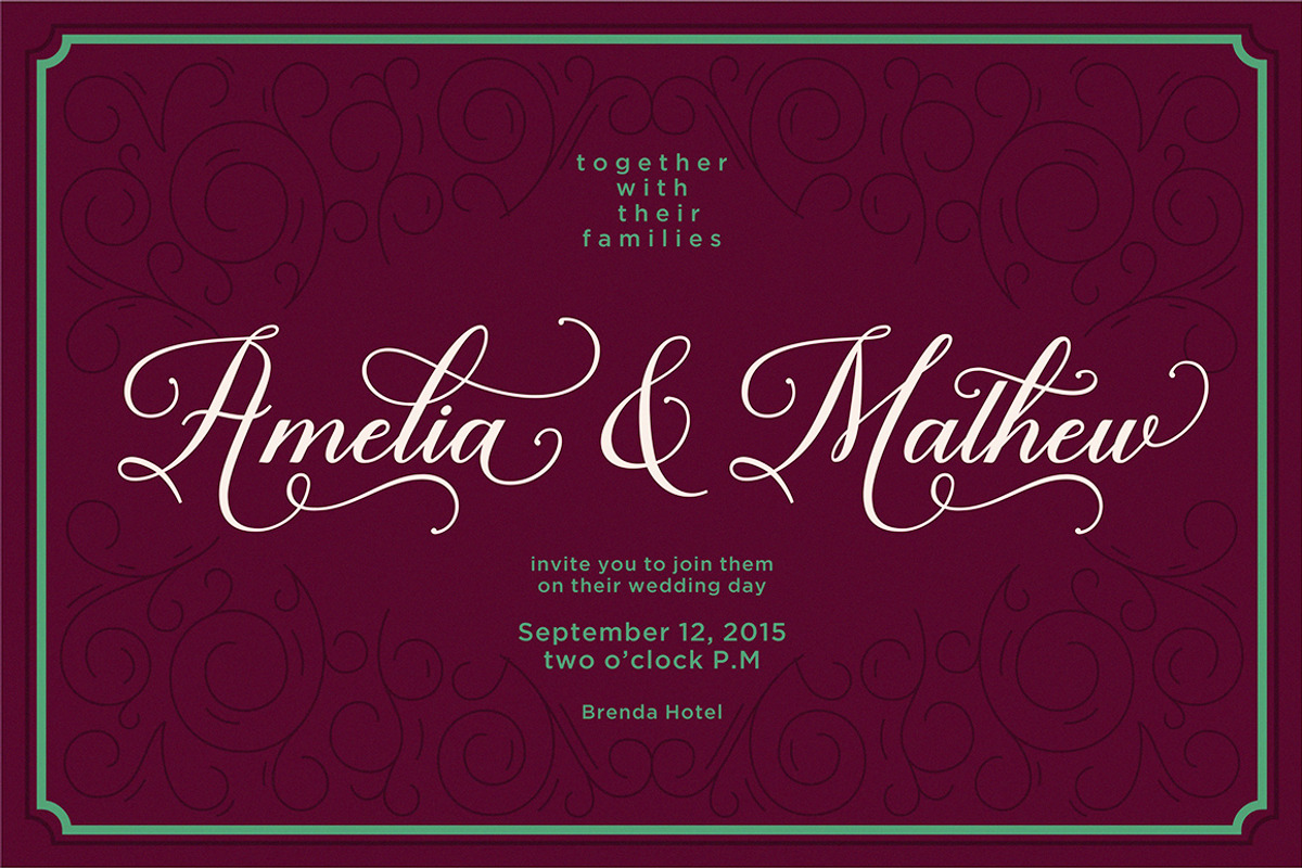 Brenda Script, a Script Font by Seniors