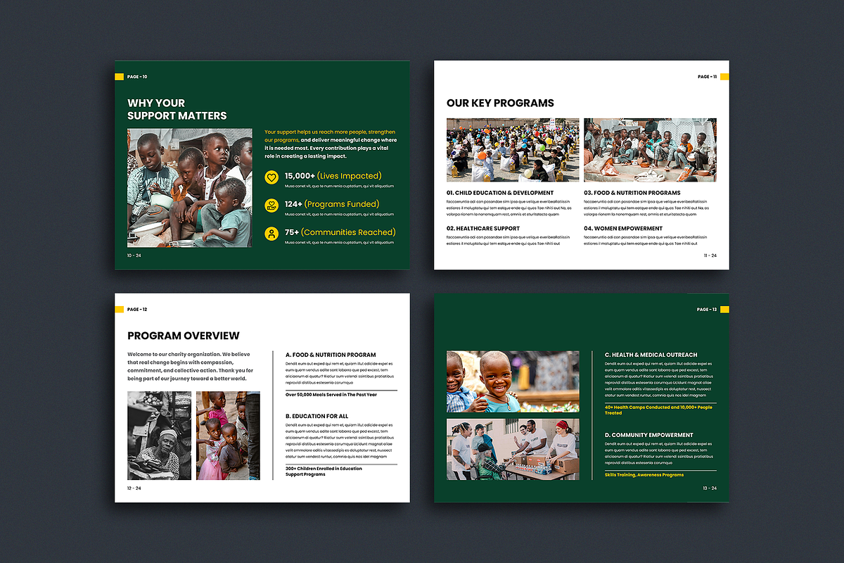 Charity Brochure | Canva, a Brochure Template by ArtisticLand