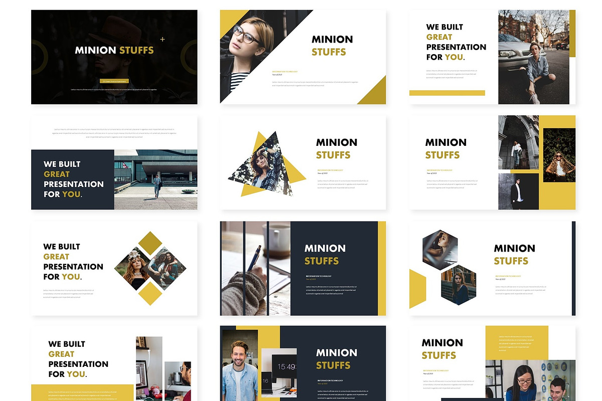 Minion - Powerpoint Template, a Presentation Template by AQR Studio