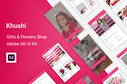Gifts & Flowers Shop Adobe XD App, an UI Kit Template by themelove