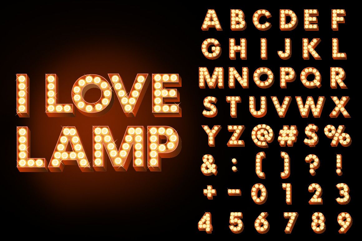 I Love Lamp - Alphabet, an Illustration by lingard design