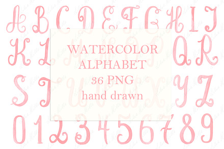 Watercolor Alphabet, letters | Illustrations ~ Creative Market