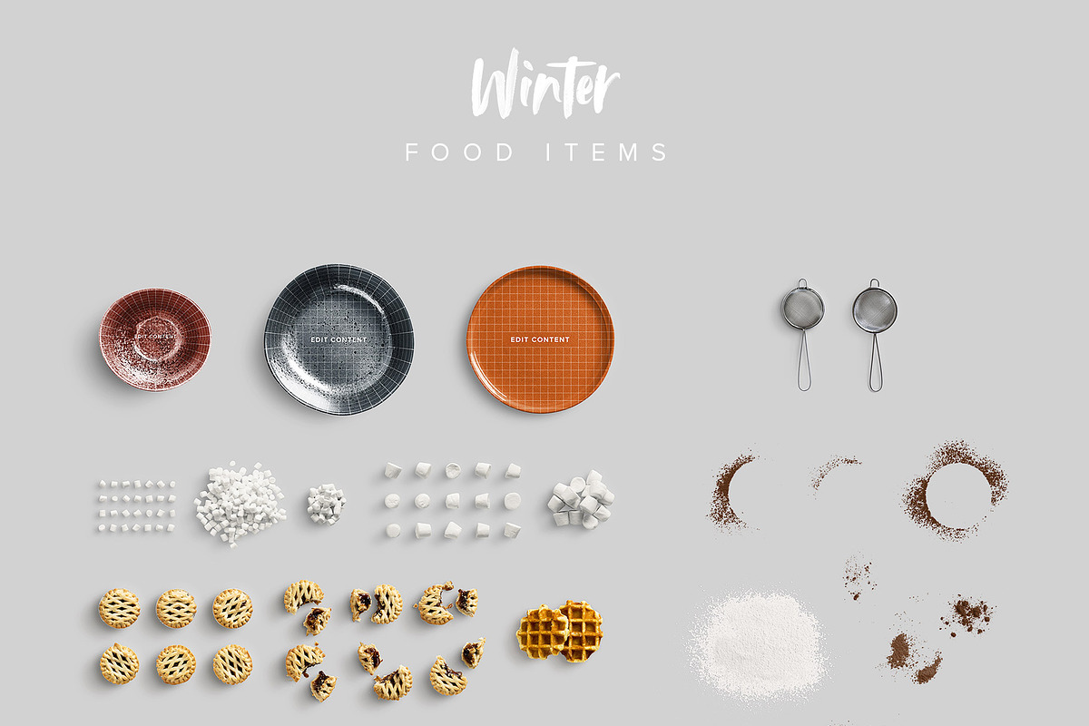 Winter Scene Creator Bundle, a Books & Magazine Mockup by Custom Scene