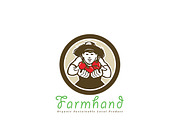 Farmhand Organic Sustainable Produce | Branding & Logo Templates ...