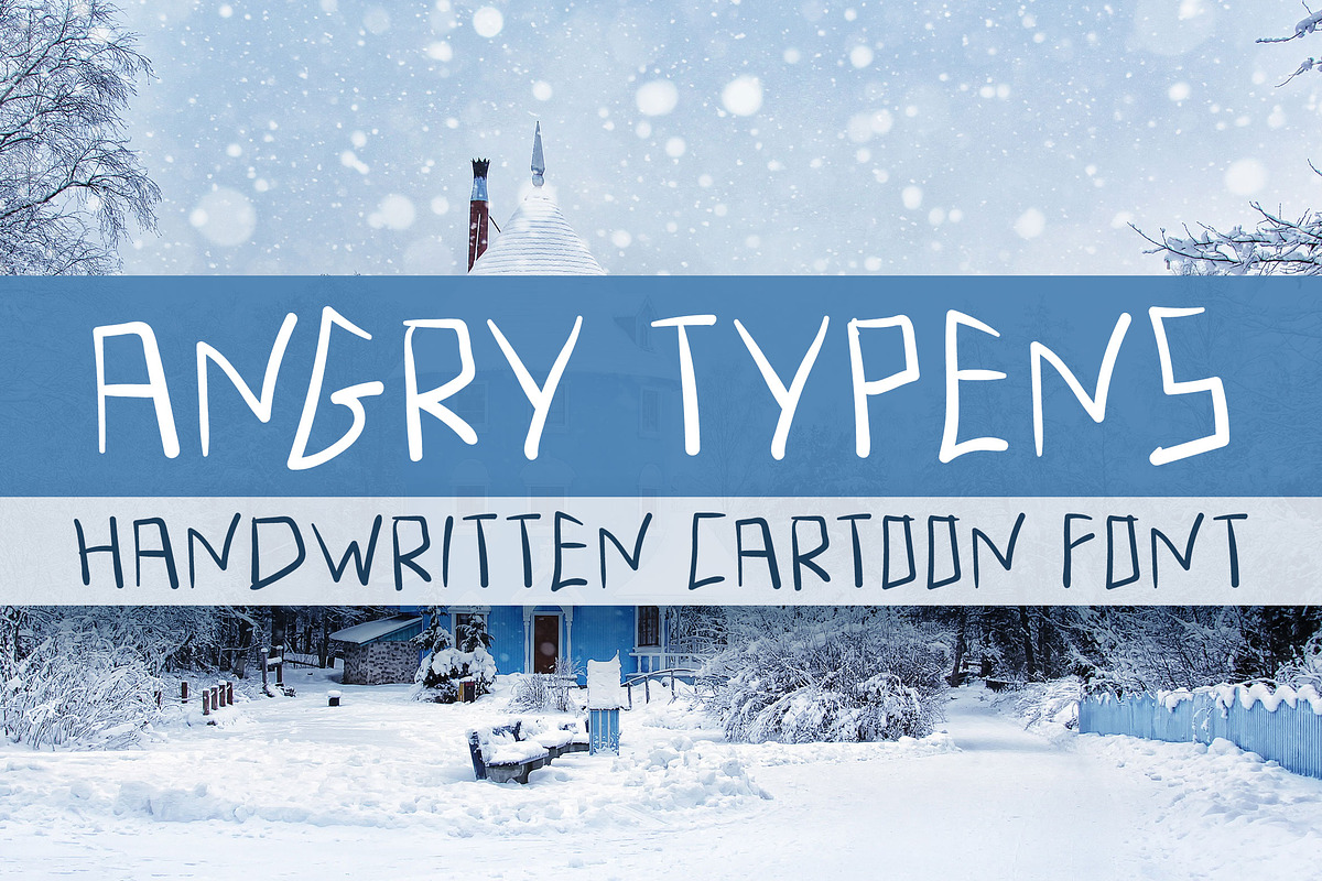 Angry Typens - Handwritten Font, a Sans Serif Font by Dasagani