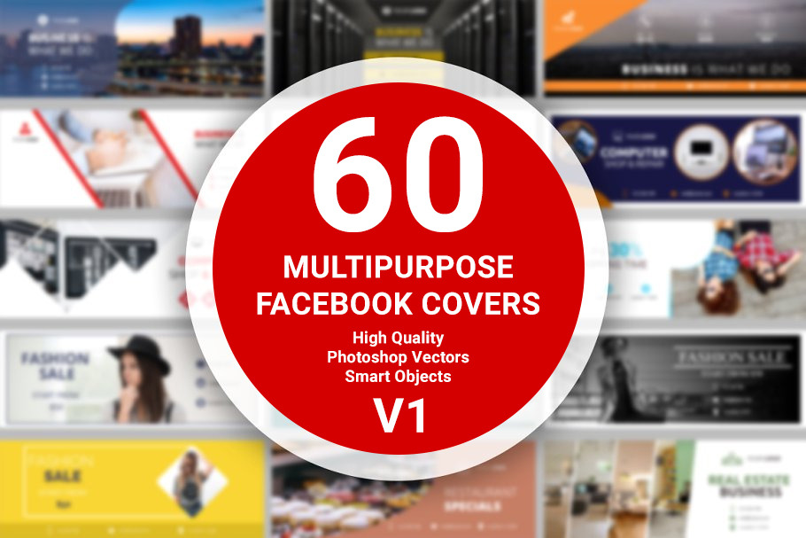 Facebook Covers - 60 Templates, a Social Media Template by UNIK Agency ...